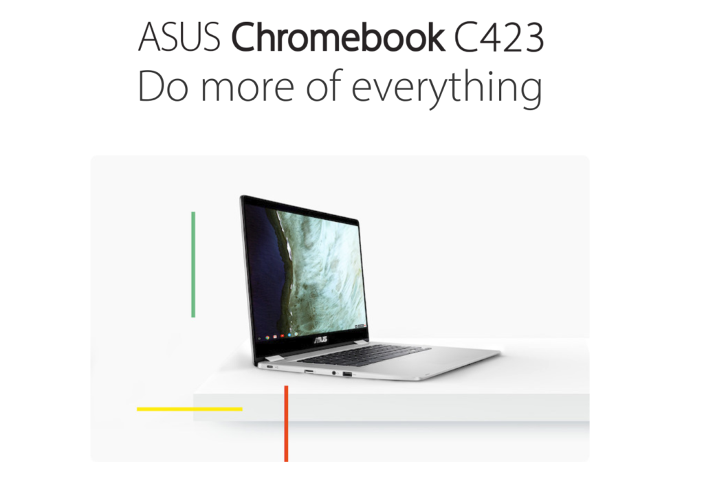 [かぶ] Do more of everything. ASUS C223NAに続いてシンプルな14インチ、Chromebook C423NAを公開。
